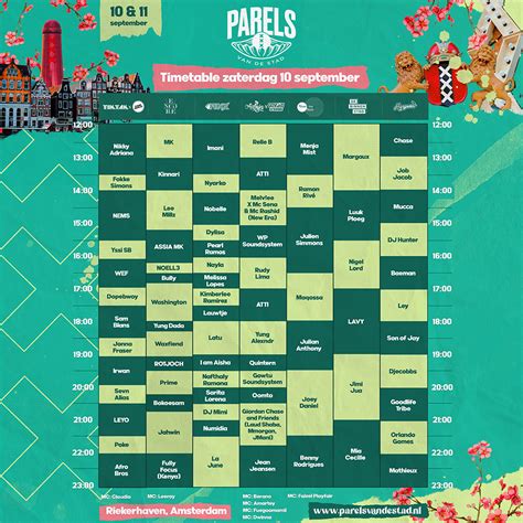 Parels Van De Stad Maakt Timetable Bekend Tiktak Events