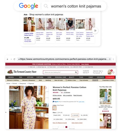 The Vermont Country Store Outreach Shopping Longtail Ux