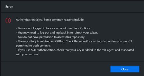 can push by ssh via git bash but cannot on github desktop