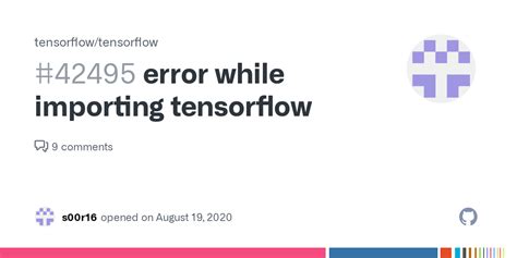 error while importing tensorflow · issue 42495 · tensorflow tensorflow
