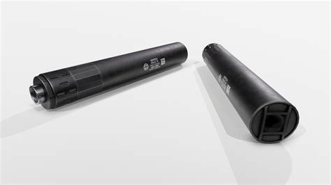 3d asset gemtech gm9 handgun suppressor cgtrader
