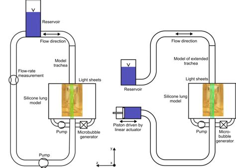 A Schematic Of The Experimental Setup For Steady Flow Left B