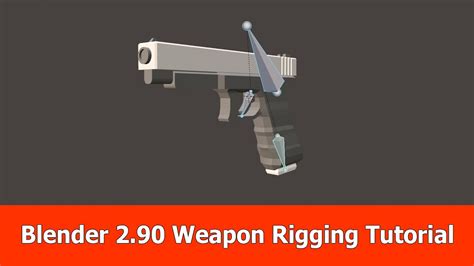 low poly weapon rigging with blender jayanam tutorials