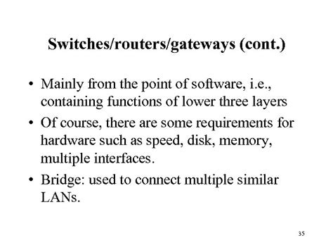 applications and layered architectures various services