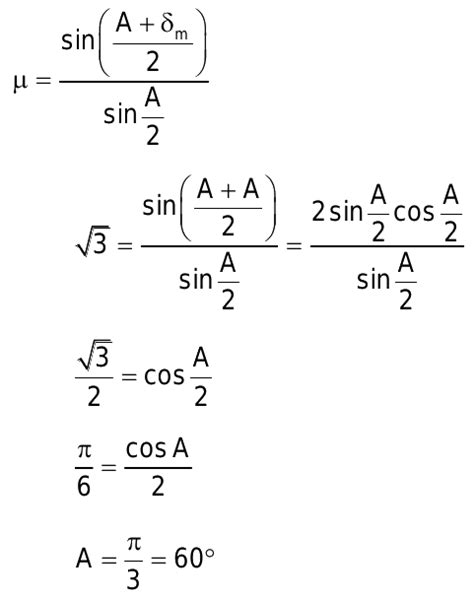 117 a prism is made up of material of refractive index 3 the angle of
