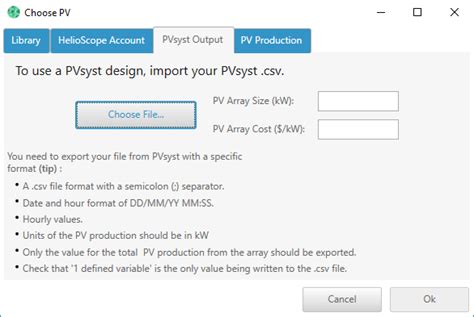 importing pvsyst data