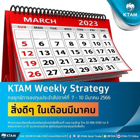 [krungthai Asset Management] สิ่งดีๆ ในเดือนมีนาคม กลยุทธ์ประจํา
