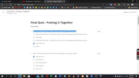 introduction to html5 week 3 final quiz answers coursera june