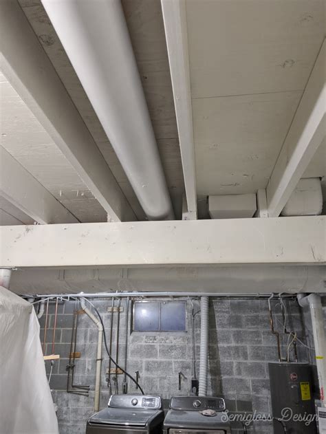How To Drywall Unfinished Basement Ceiling With Pipes Openbasement