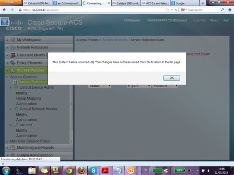5 3 unable to configure access policies cisco community