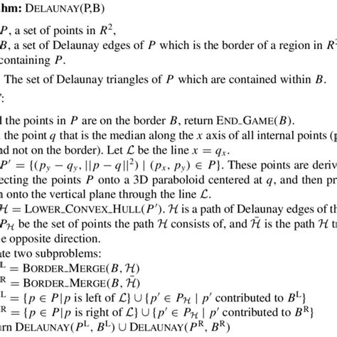 the projection based parallel delaunay triangulation algorithm