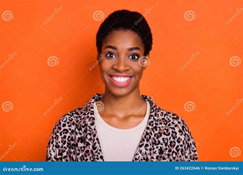 Portrait Of Cheerful Friendly Person Toothy Beaming Smile Look Camera