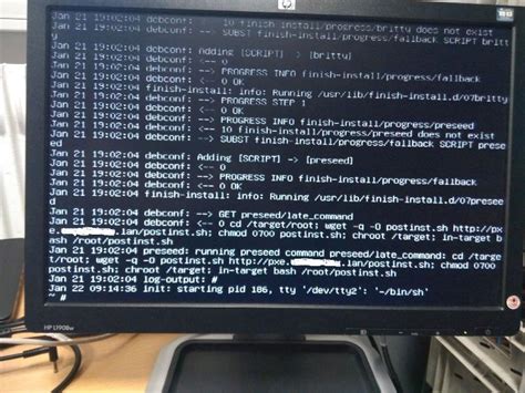 solved debian preseed installation process stuck at 18 at finishing