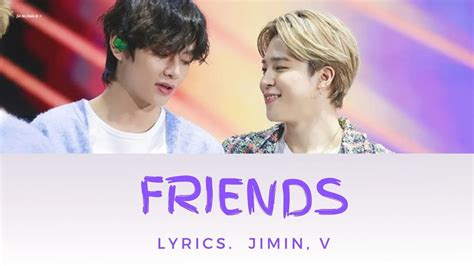 Bts Friends Lyrics 방탄소년단 친구 가사 [color Coded Lyrics Han Rom Eng] Youtube