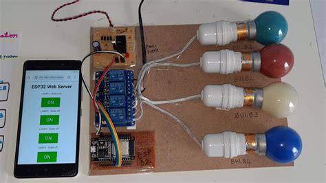 esp32 web server home automation control ac appliances