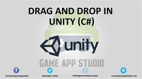 drag and drop in unity c youtube