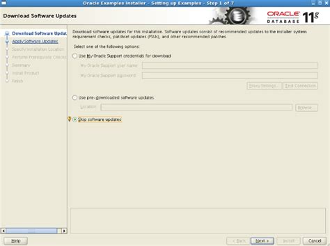 instalação de sample schemas no banco de dados oracle 11g oracle brasil