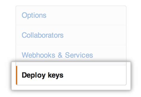 管理部署密钥 github 开发指南 udn开源文档