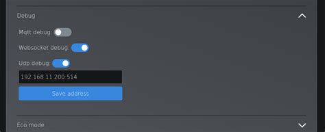 how to enable remote syslog udp logging in shelly iot device