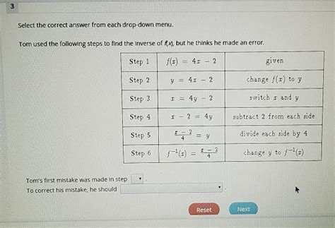 Solved 3 Select The Correct Answer From Each Drop Down Menu