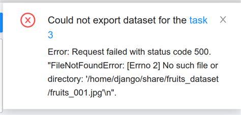 fails to export task annotations with save images option when using