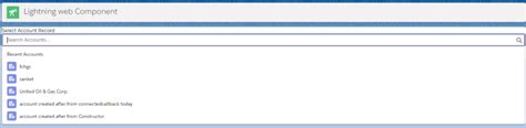 reusable custom lookup field in lightning web component salesforce