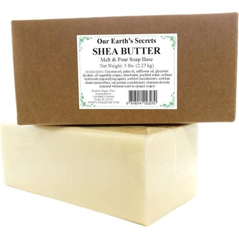 11 Mo Finance Our Earths Secrets Shea Butter 5 Lbs Melt And Pour
