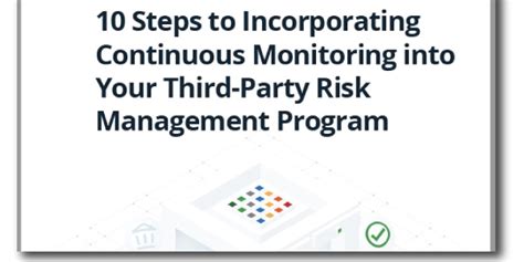 guide continuous monitoring for third party risk