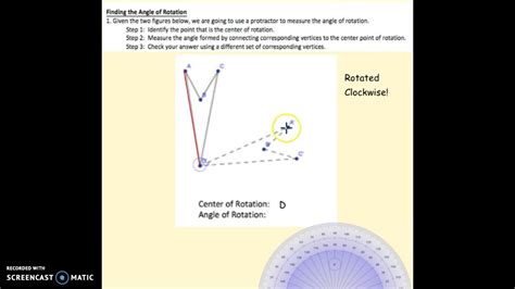 How To Determine The Angle Of Rotation
