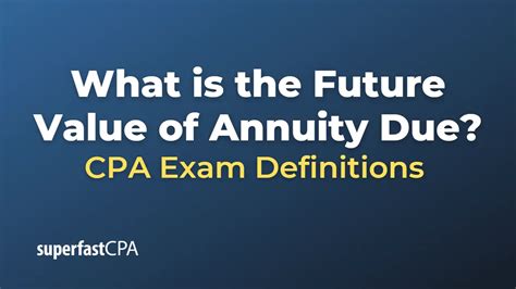 What Is The Future Value Of Annuity Due