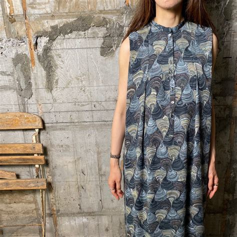 Pas Deux Pareils【パ ・ドゥ・ パレイユ】ノースリーブバルーンワンピース Pop 05s Black Shell Size