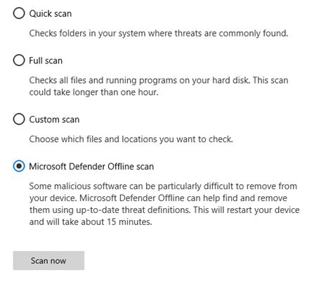 a számítógép védelme a microsoft defender offline segítségével a
