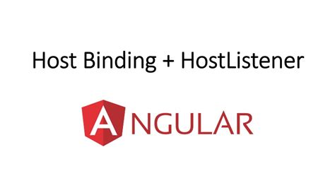 host binding vs host listener trong angular youtube
