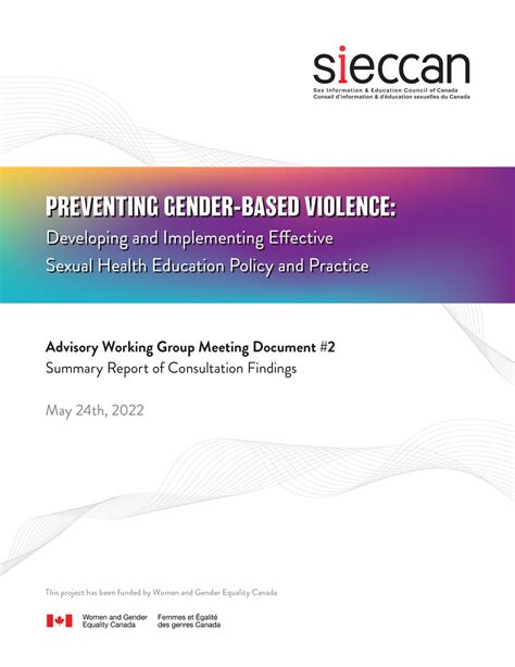 Gender Based Violence Prevention In Sexual Health Education
