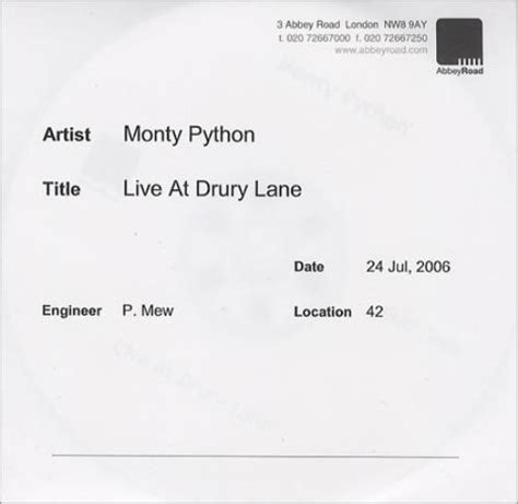 monty python set of eight remastered cd r acetates uk cd r acetate 381135