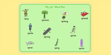 Spr Word Mat Teacher Made