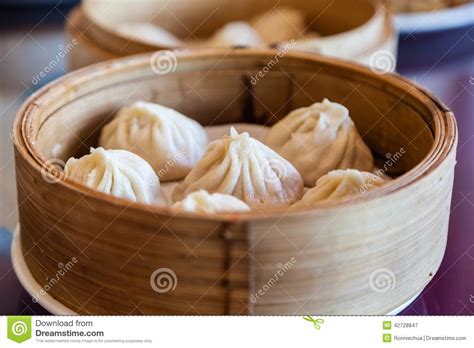 Traditional Chinese Soup Filled Pork Dumpling Xiao Long Bao Stock Image