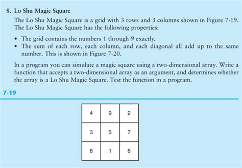 solved the lo shu magic square is a grid with 3 rows and