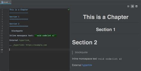 restructuredtext tool support stack overflow