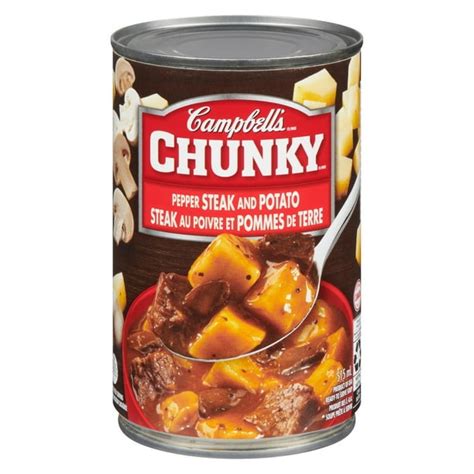Campbells® Chunky® Pepper Steak And Potato Ready To Serve Soup 515 Ml