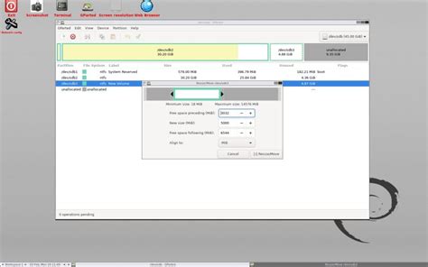 how to move partition on windows 10 using gparted pureinfotech