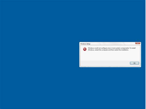[solved] windows could not configure one or more system components
