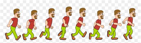 man walking illustrations sprite animation walking images