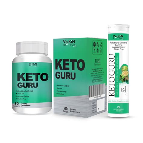Vokin Biotech Keto Guru Tablets For Weight Loss 60 Tablets With
