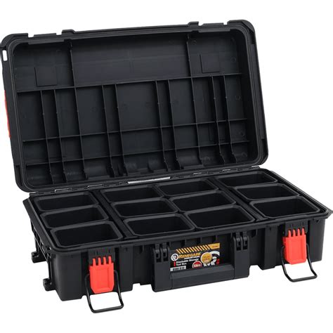 Renegade Industrial Slim Stacker Stackable Storage Tool Box Risstbss