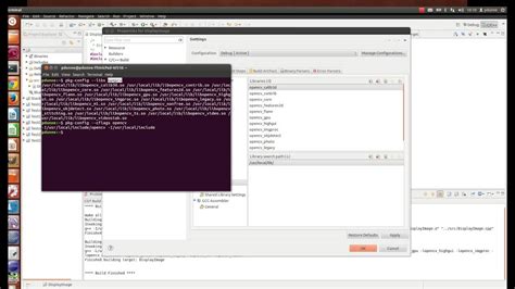 opencv eclipse ubuntu linux ide setup youtube