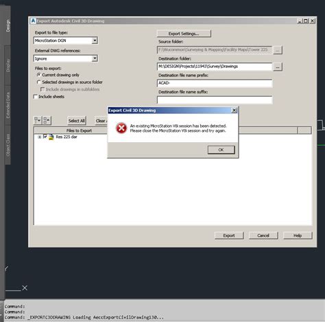 export to dgn issues autodesk community