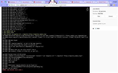 angular gitlab ci build not working stack overflow