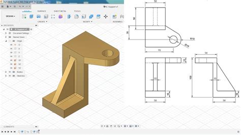 autodesk fusion 360 tutorial for beginner exercise 1 youtube