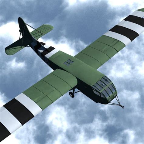 us assault glider cg 4a hadrian poser vue 3d model rigged vue pz3 pp2